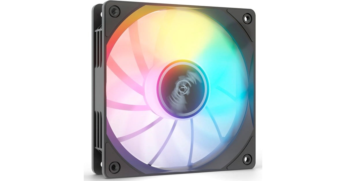 Valkyrie V12R ARGB 120 case fan Zwart, Reversed Blades