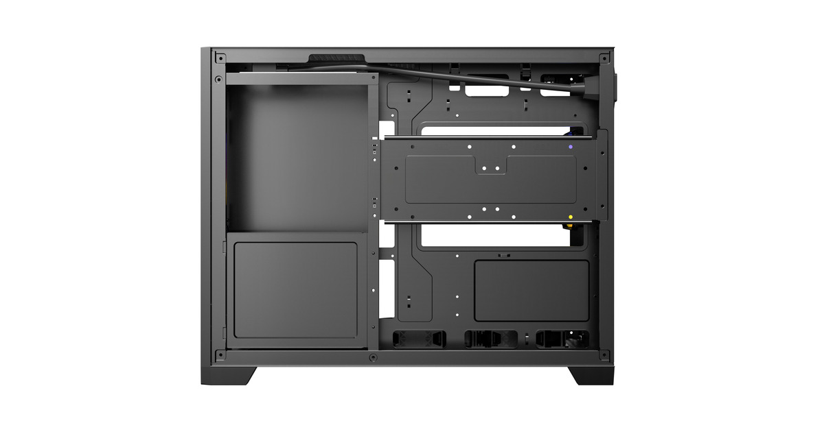 Antec FLUX M mini tower behuizing Zwart | 1x USB-A | 1x USB-C ...