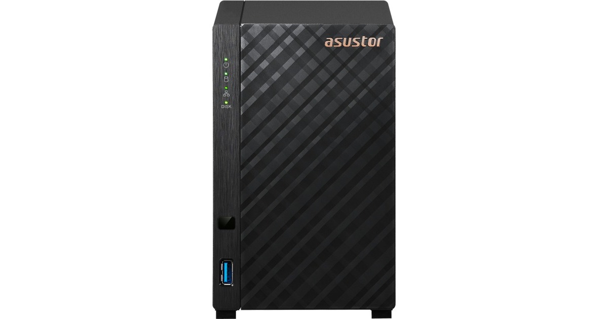 Asustor Drivestor 2 Lite incl. 2x WD Red Plus 2 TB harde schijf nas ...