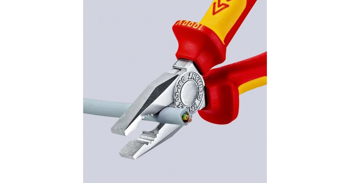 Knipex Kombitang 03 06 160 combinatietang Rood/geel, 160 mm
