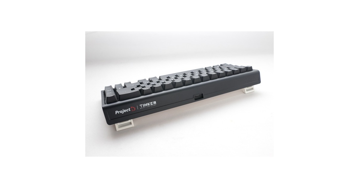 Ducky ProjectD Tinker 65 met QMK/VIA, toetsenbord Zwart/wit, US lay-out ...