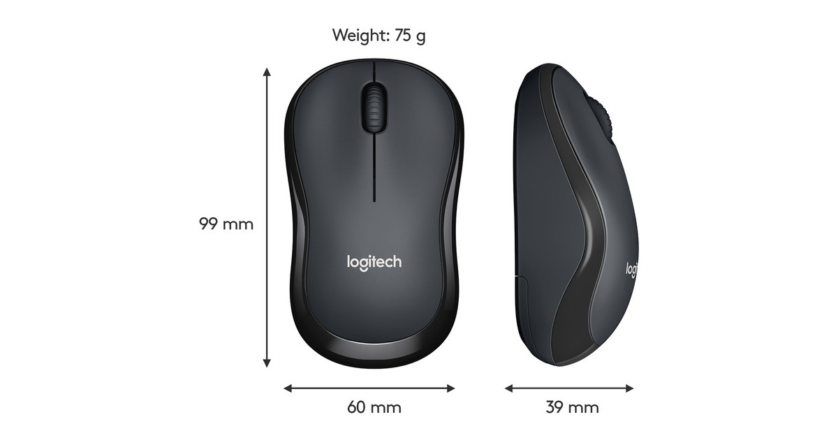 Logitech M220 SILENT muis Grijs, 1000 dpi