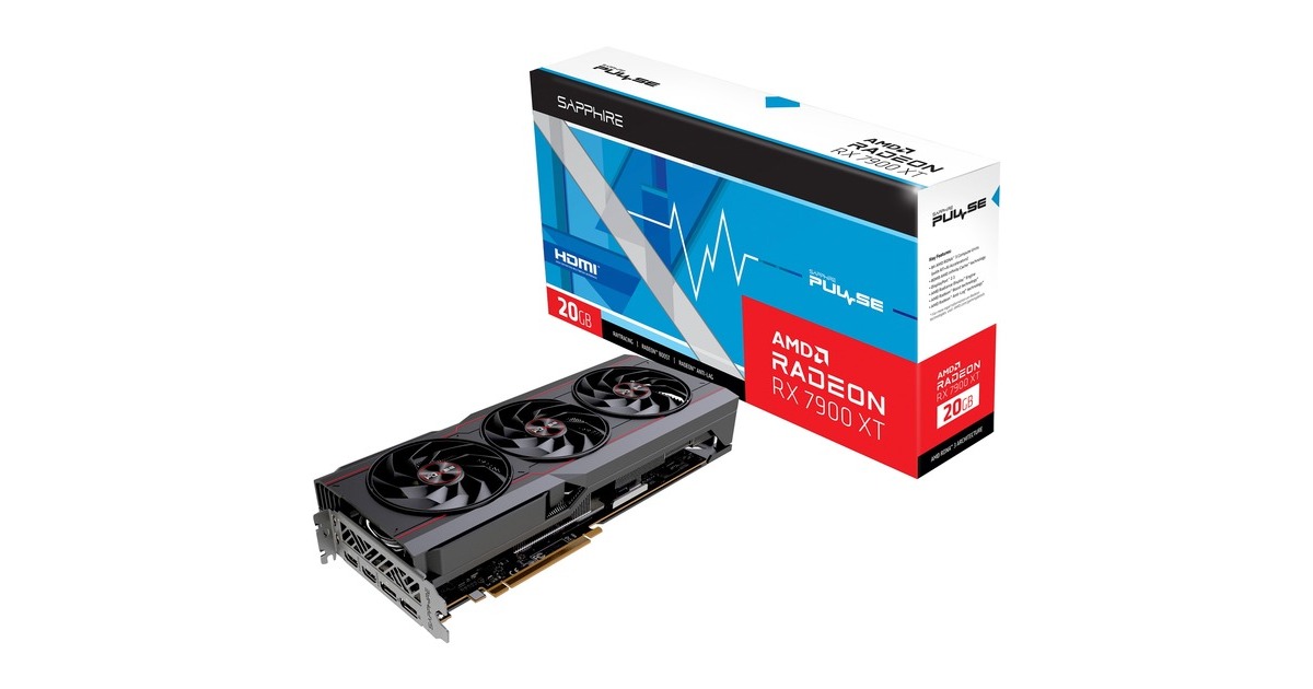 SAPPHIRE PULSE AMD Radeon RX 7900 XT grafische kaart RDNA 3, 2x ...