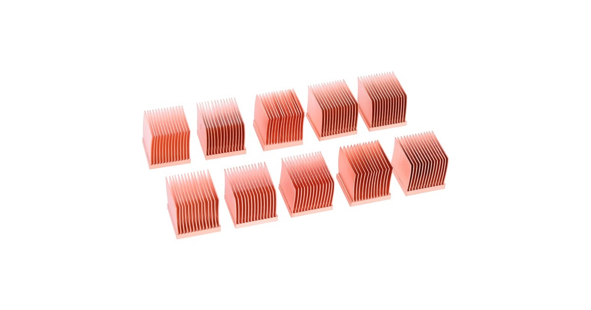 Alphacool GPU RAM Copper Heatsinks Koper, 10 stuks, 14 x 14 mm