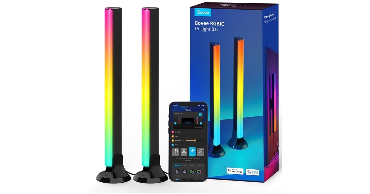 Govee RGBIC TV Light Bars verlichting Zwart, 2,4GHz wifi + Bluetooth ...
