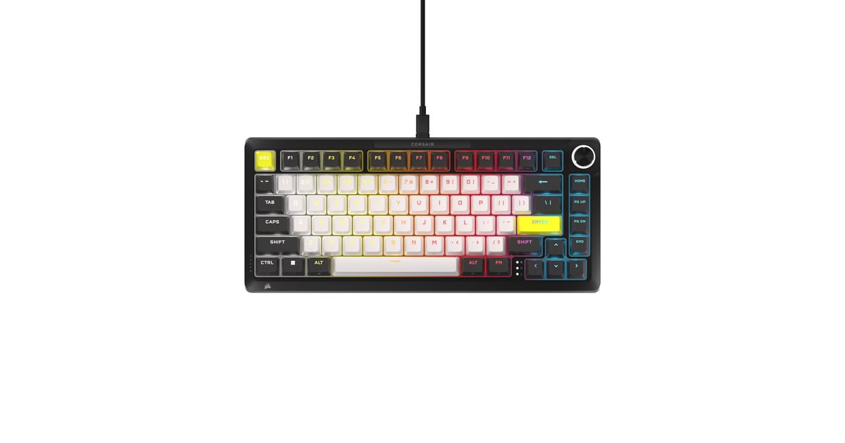 Corsair MAKR PRO 75 Hall Effect DIY-toetsenbord Zwart, US lay-out ...