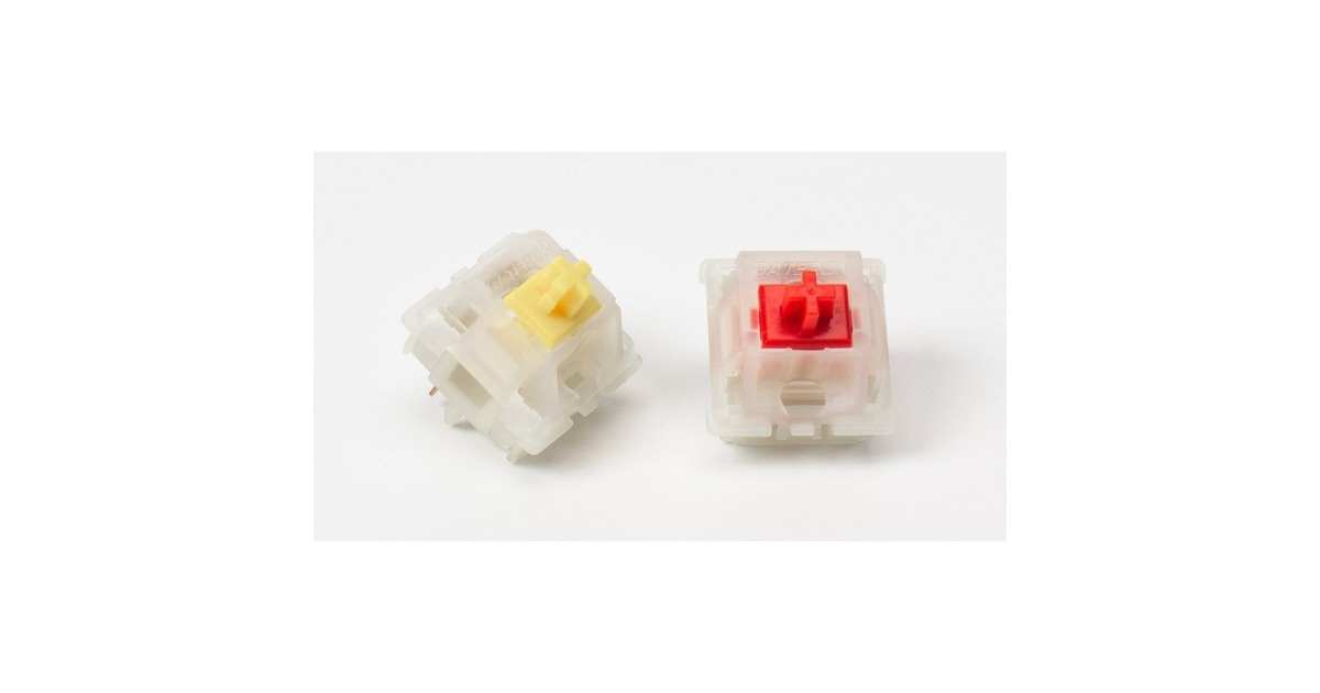 Keychron Gateron KS-3 Milky Pro Red keyboard switches Rood/wit, 110 stuks