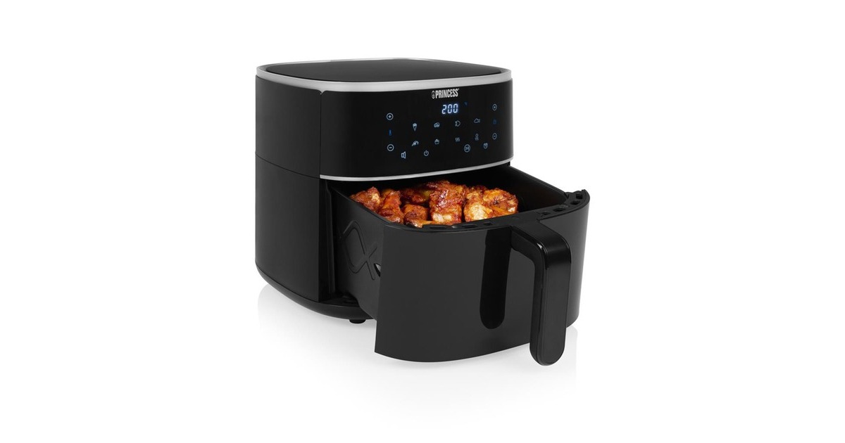 Princess Digitale Airfryer 6L heteluchtfriteuse Zwart, 6 liter