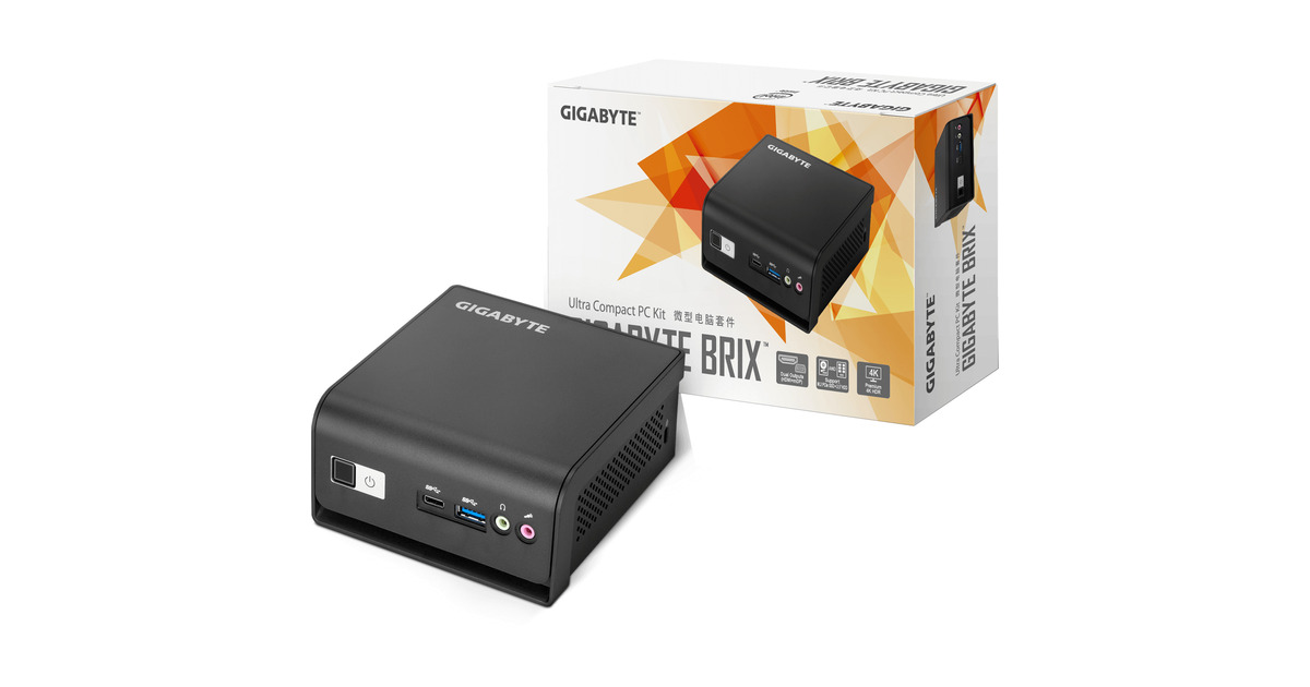 GIGABYTE BRIX GB-BMPD-6005 barebone Zwart | Pentium N6005 | UHD ...