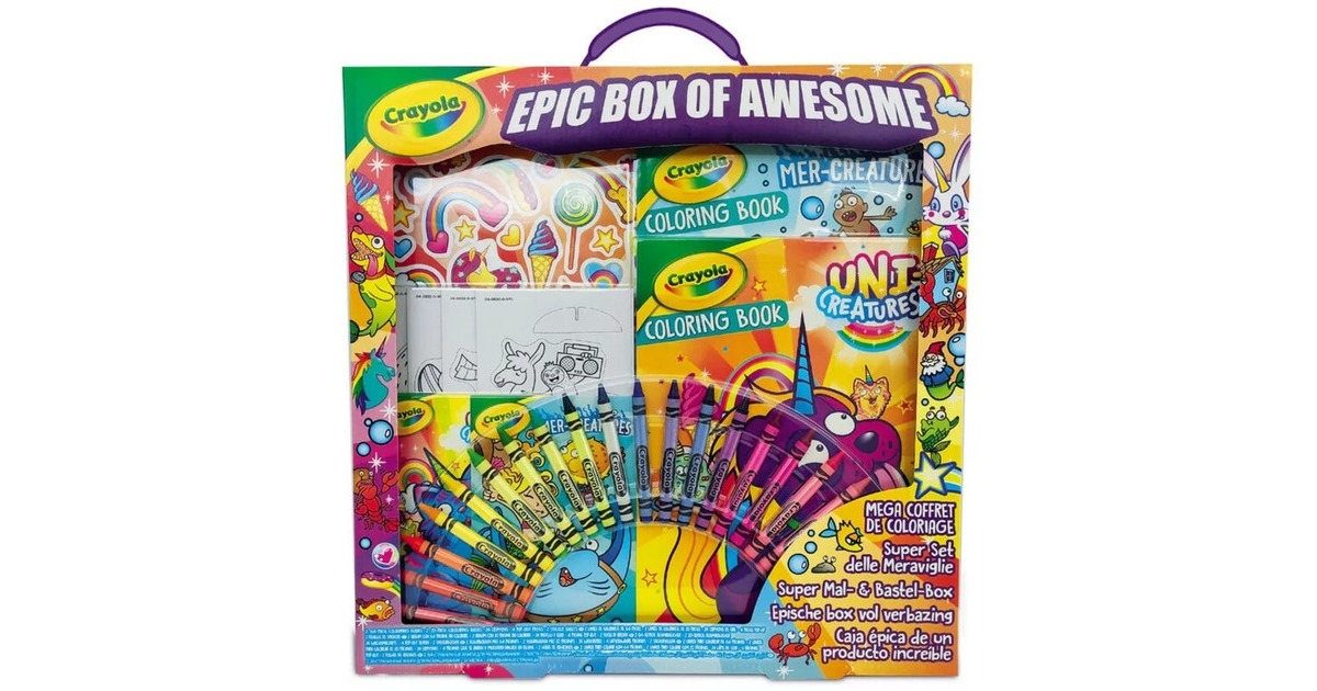 Crayola Epic Box of Awesome Creativity Set tekenen