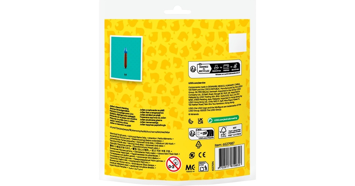 LEGO Animal Crossing - Strandschilderen met Julian Constructiespeelgoed ...