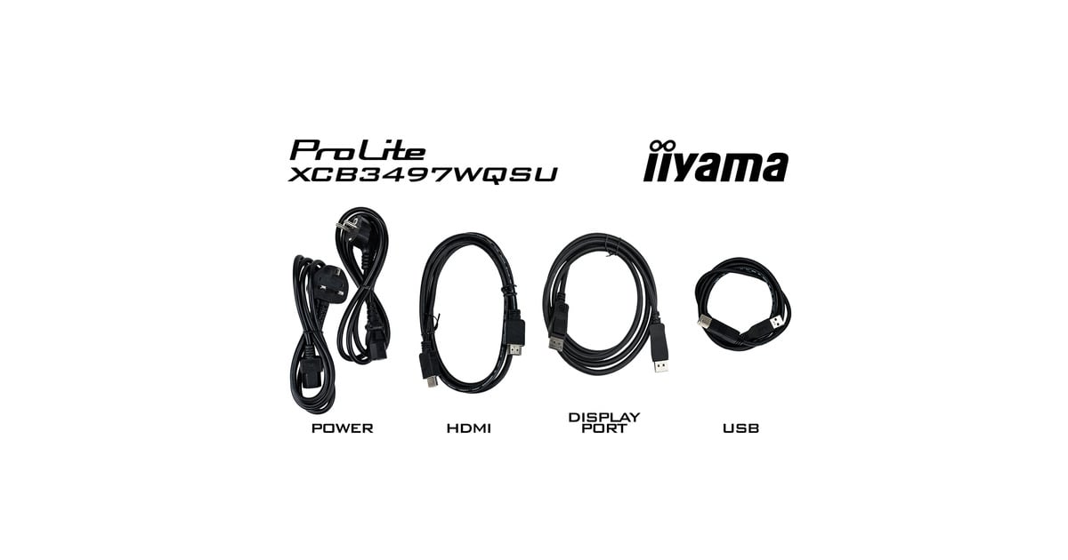 iiyama ProLite XCB3494WQSU-B1 34" Curved UltraWide monitor Zwart, 2x ...