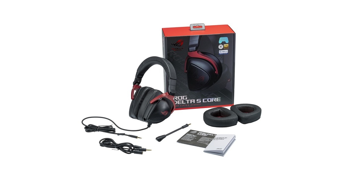 ASUS ROG Delta S Core over-ear gaming headset Zwart/rood, Pc ...