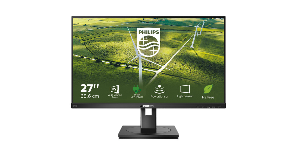 Philips 272B1G 27" monitor Zwart, 75 Hz, VGA, DVI-D, DisplayPort, HDMI ...
