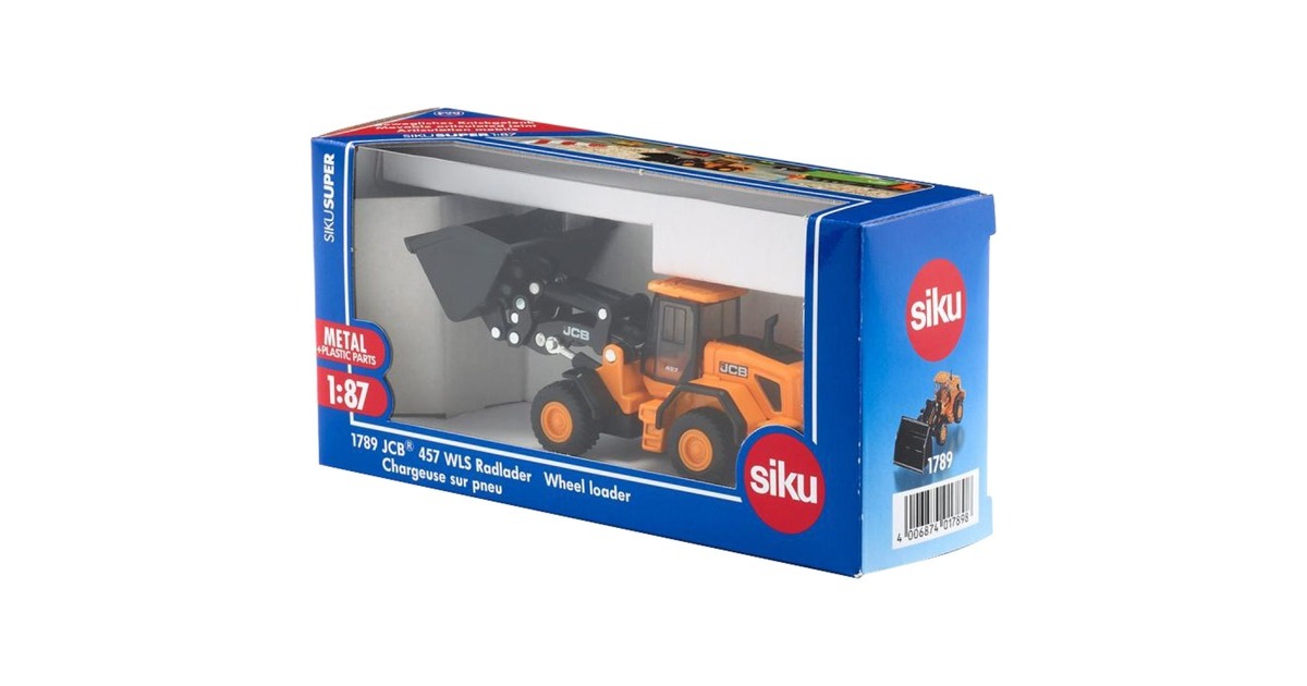 SIKU SUPER - JCB 457 WLS wiellader Modelvoertuig Schaal 1:87