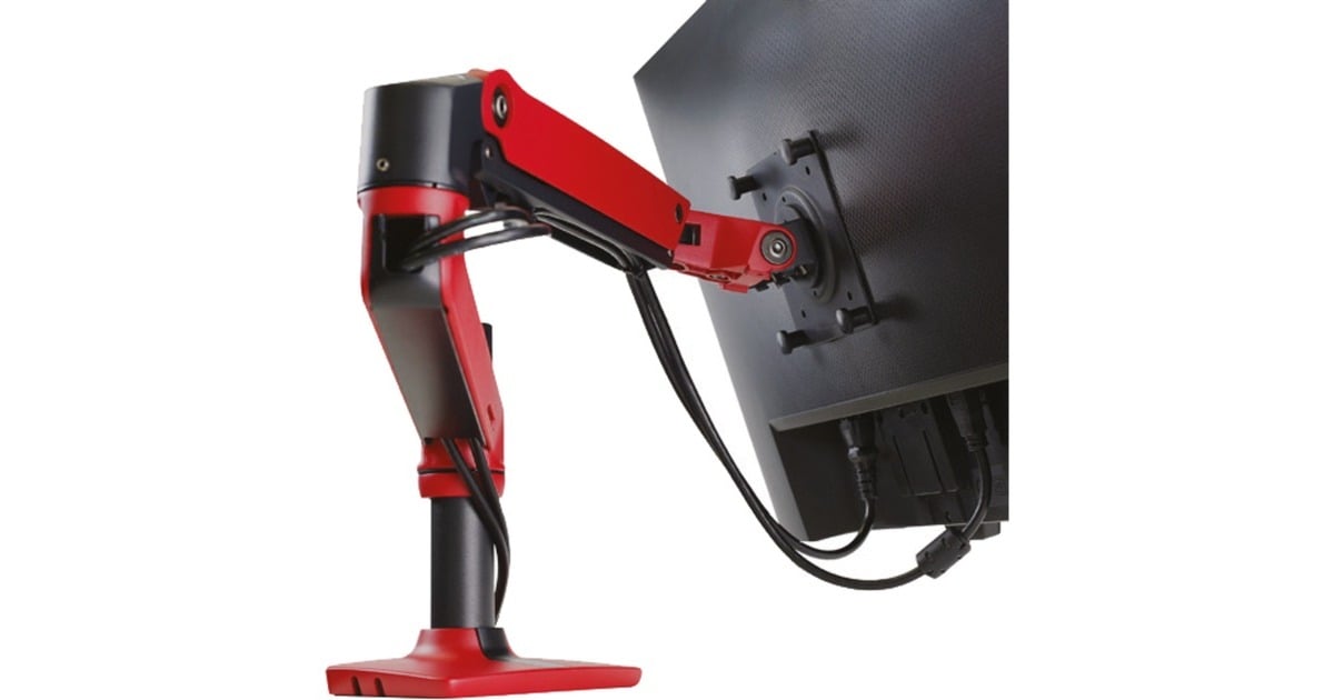 Ergotron LX Desk Monitor Arm monitorarm Rood/zwart