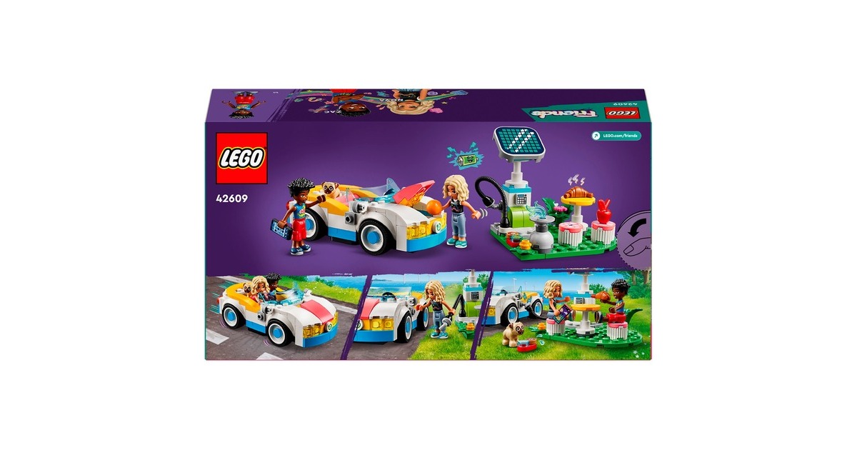 LEGO Friends - Elektrische auto en oplaadpunt Constructiespeelgoed 42609