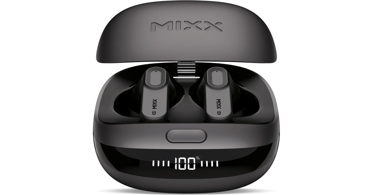 MIXX StreamBuds Ultra ANC Noise Cancelling Earbuds in-ear oortjes Zwart
