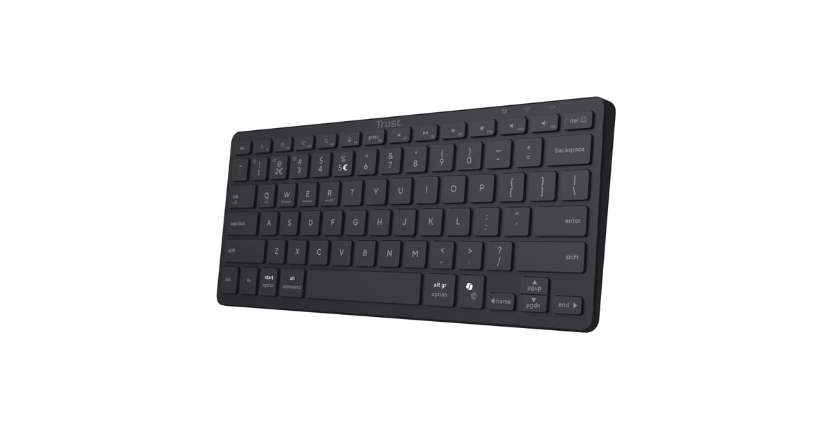 Trust Nado II Bluetooth-toetsenbord Zwart, US lay-out, Scissor switches ...