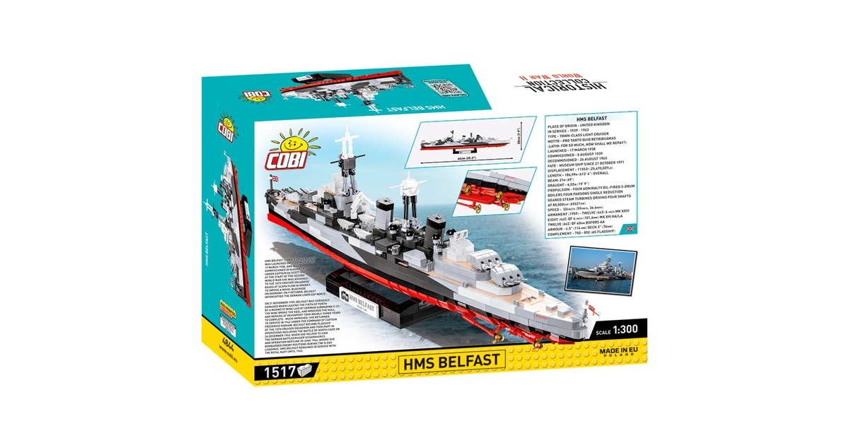 COBI HMS Belfast Constructiespeelgoed Schaal 1:300