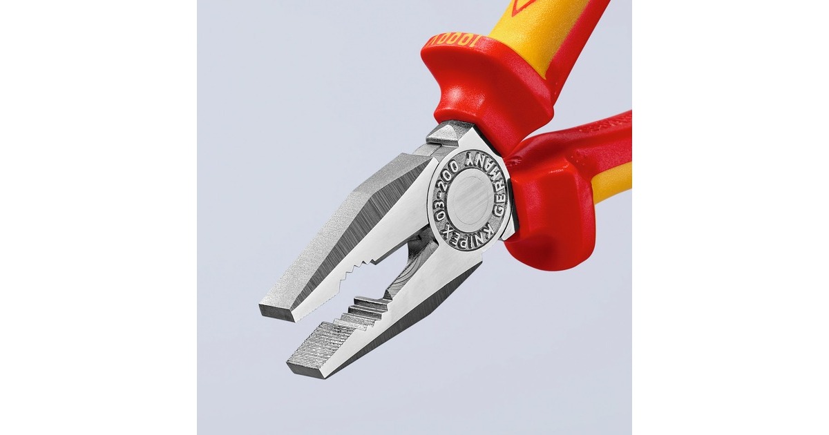 Knipex Kombi-tang 03 06 200 VDE combinatietang Rood/geel, 200mm