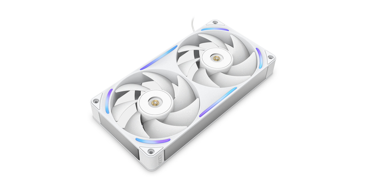 NZXT F240X RGB case fans Wit, 2 stuks, 240 x 120 x 30 mm, PWM