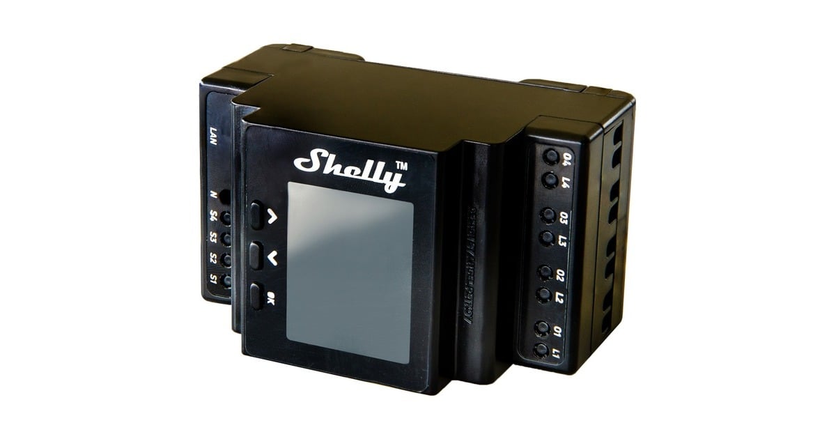 Shelly Pro 4PM relais 4-kanaals, Wifi, LAN, Bluetooth