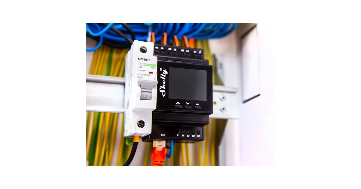 Shelly Pro 4PM relais 4-kanaals, Wifi, LAN, Bluetooth