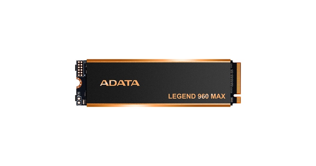 ADATA LEGEND 960 MAX 1 TB SSD Donkergrijs/goud, PCIe 4.0 x4, NVMe 1.4 ...