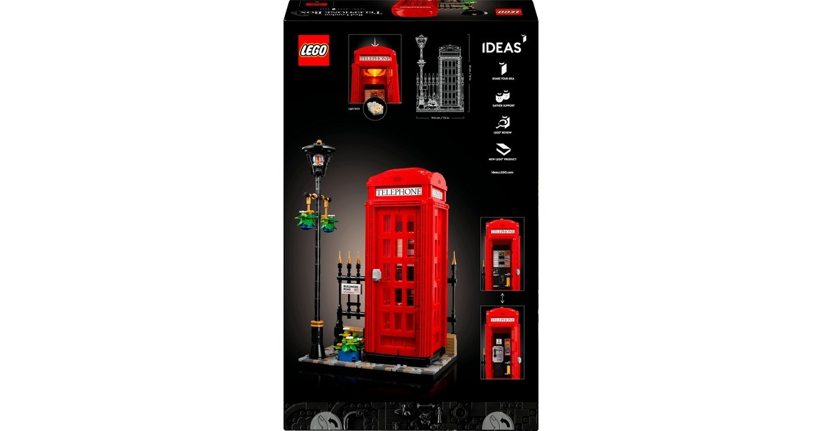 LEGO Ideas - Rode Londense telefooncel Constructiespeelgoed 21347