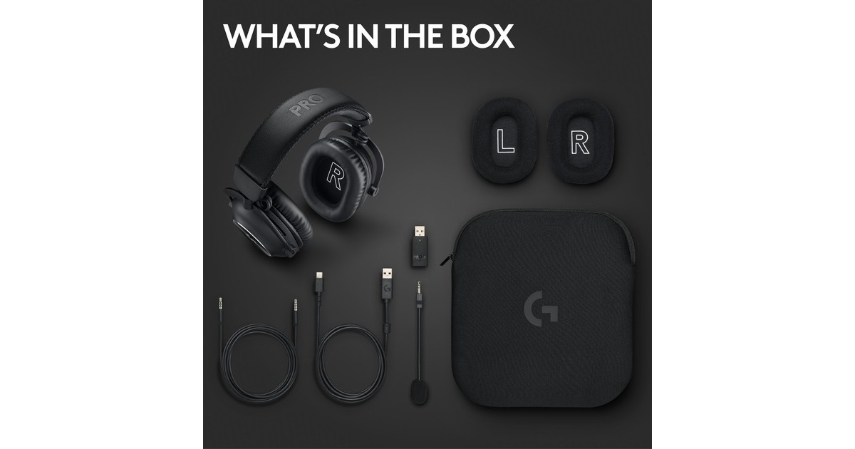 Logitech G PRO X 2 LIGHTSPEED Wireless over-ear gaming headset Zwart ...