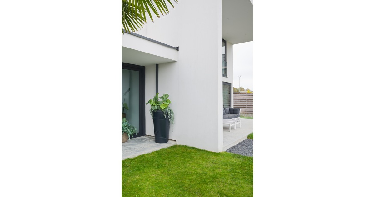 Nature Regenton Vaas Antraciet, 230 liter
