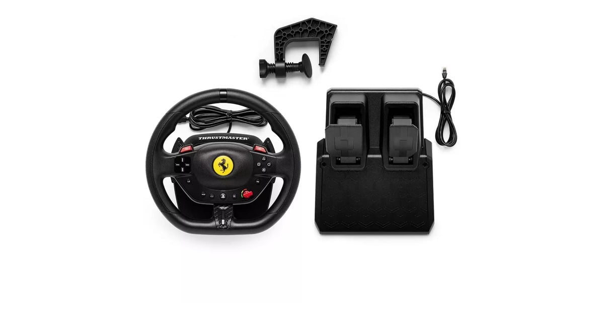 Thrustmaster T98-P Ferrari 296 GTB stuur Zwart, Voor PlayStation en pc