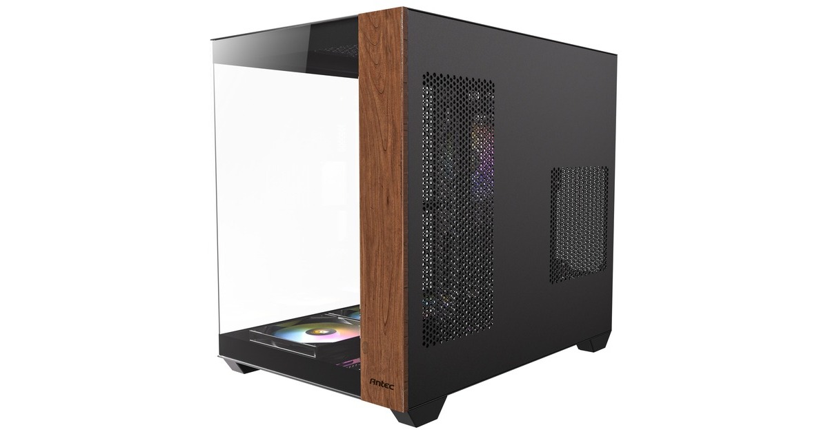 Antec CX800 Wood ARGB midi tower behuizing Zwart/houtkleur | 1x USB-A ...