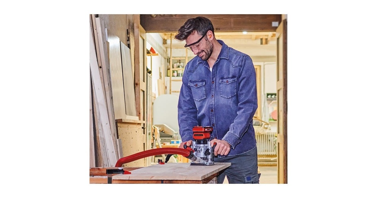 Einhell Accu boven-/kantenfreesTP-RO 18 Set Li BL bovenfrees Rood, Incl ...