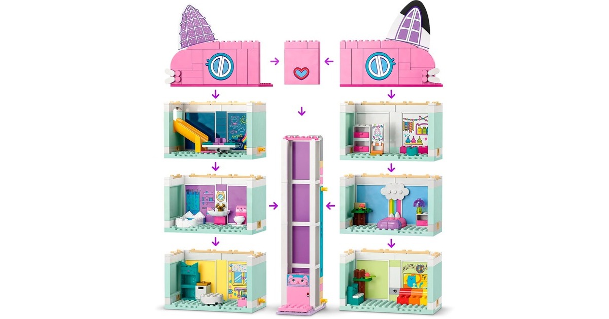 LEGO Gabby's poppenhuis - Gabby's poppenhuis Constructiespeelgoed 10788