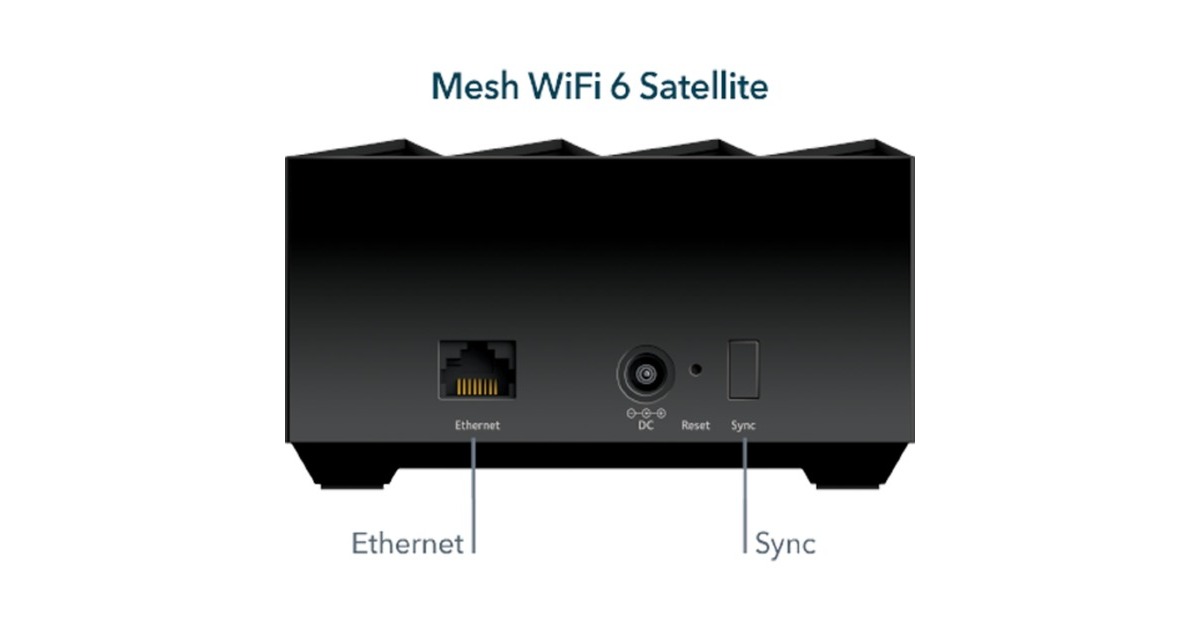 NETGEAR Nighthawk MK73S Mesh WiFi 6 3-Pack mesh router Zwart, 1x router ...