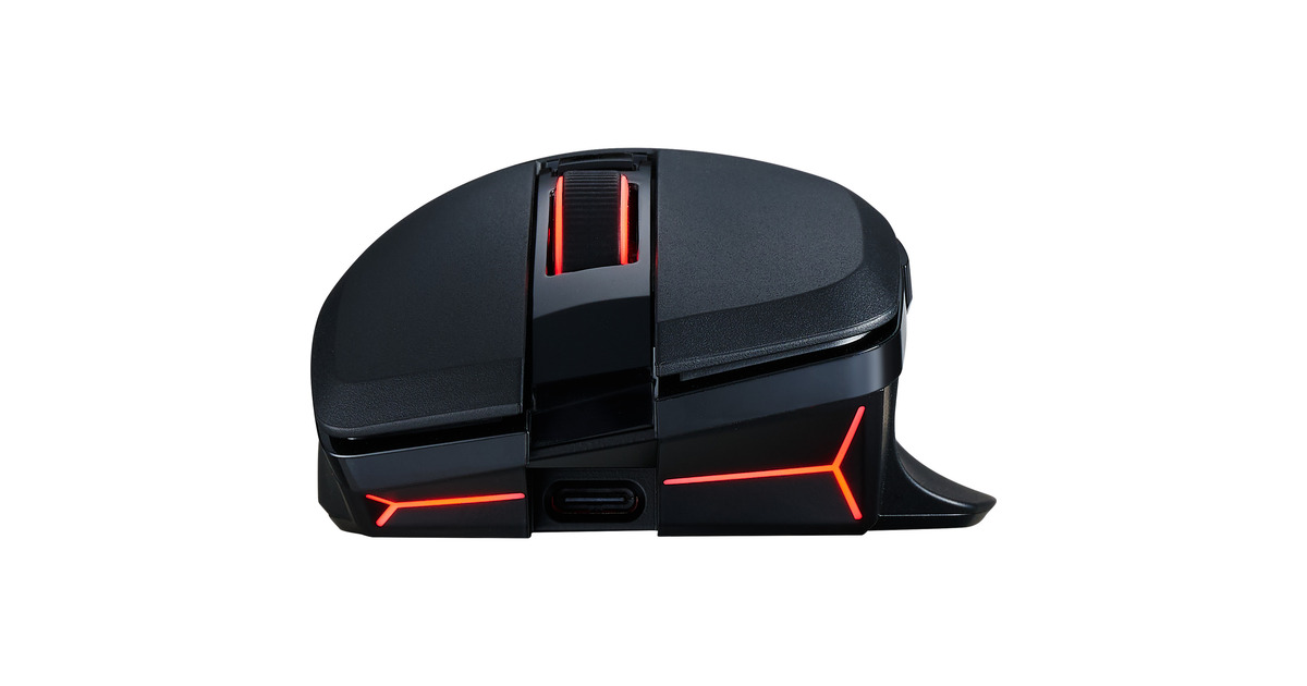 PowerColor ALPHYN AM10 Wireless Gaming Mouse Zwart/rood, 100 - 26000 ...