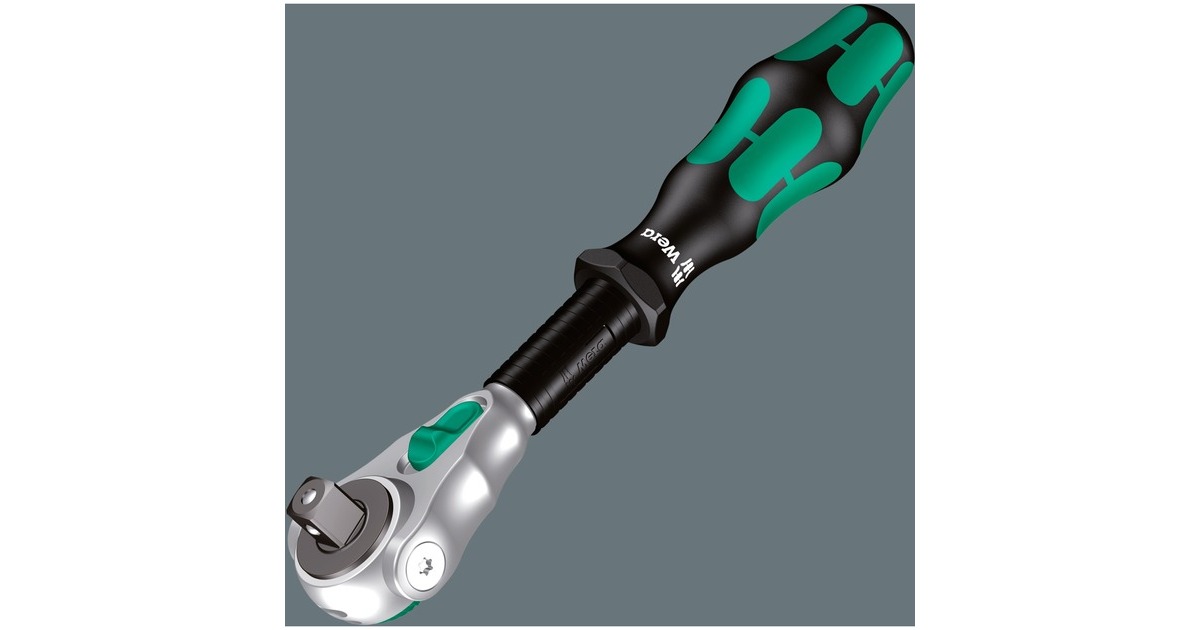 Wera Kraftform Compact Zyklop MS1 Metal/Speed ratel, 1/4" Zwart/groen ...