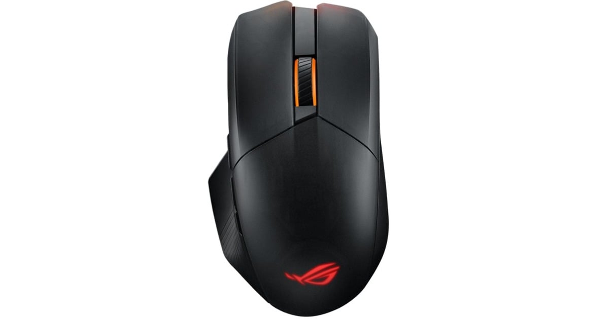 ASUS ROG Chakram X Origin gaming muis Zwart, 100 - 36,000 dpi, USB 2.0, Bluetooth, 2,4 GHz, RGB leds