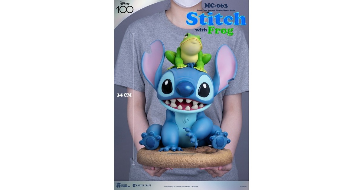 Beast Kingdom Disney: Lilo and Stitch - Master Craft Stitch with Frog ...