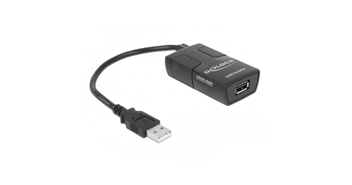 DeLOCK USB Isolator met 5 kV Isolation adapter Zwart
