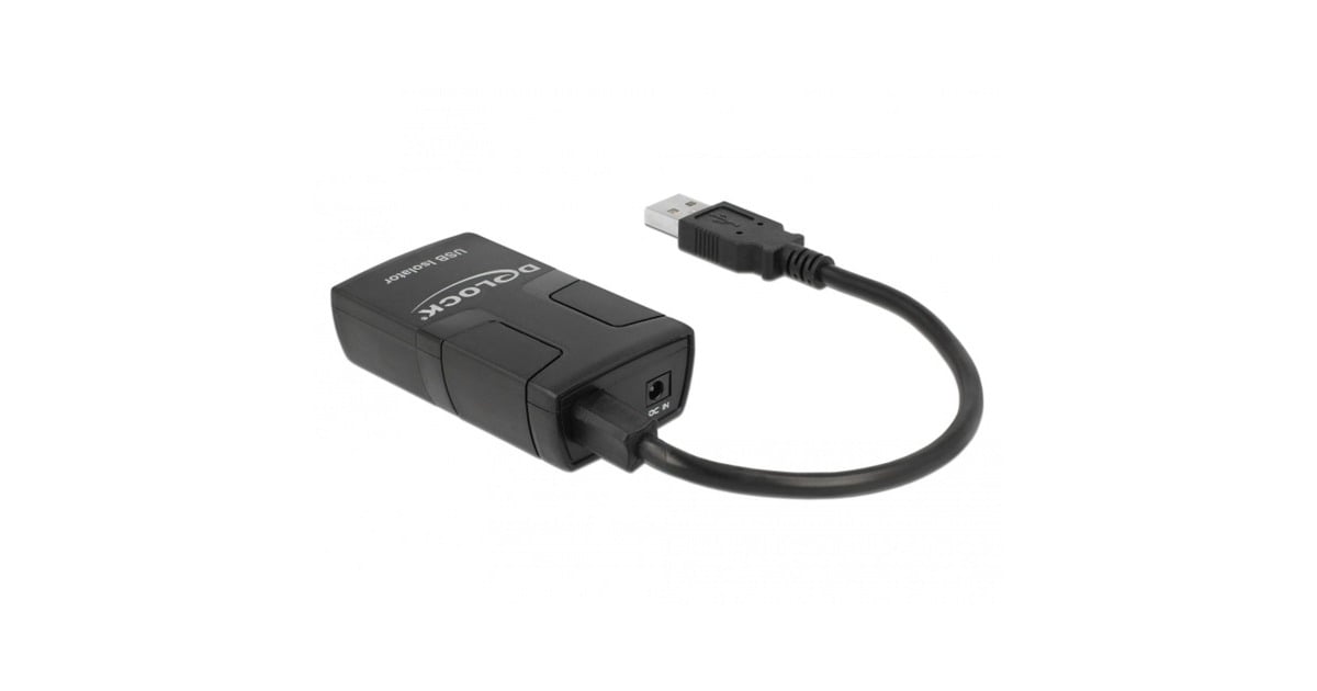 DeLOCK USB Isolator met 5 kV Isolation adapter Zwart