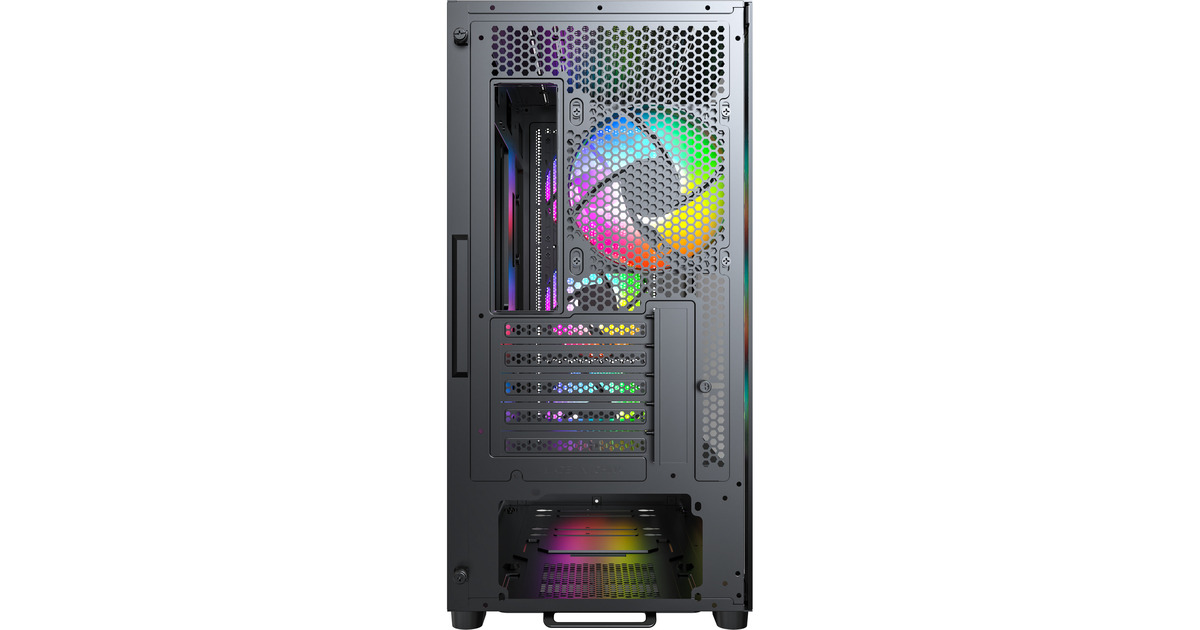 Montech X5M midi tower behuizing Zwart | 2x USB-A | 1x USB-C | RGB ...