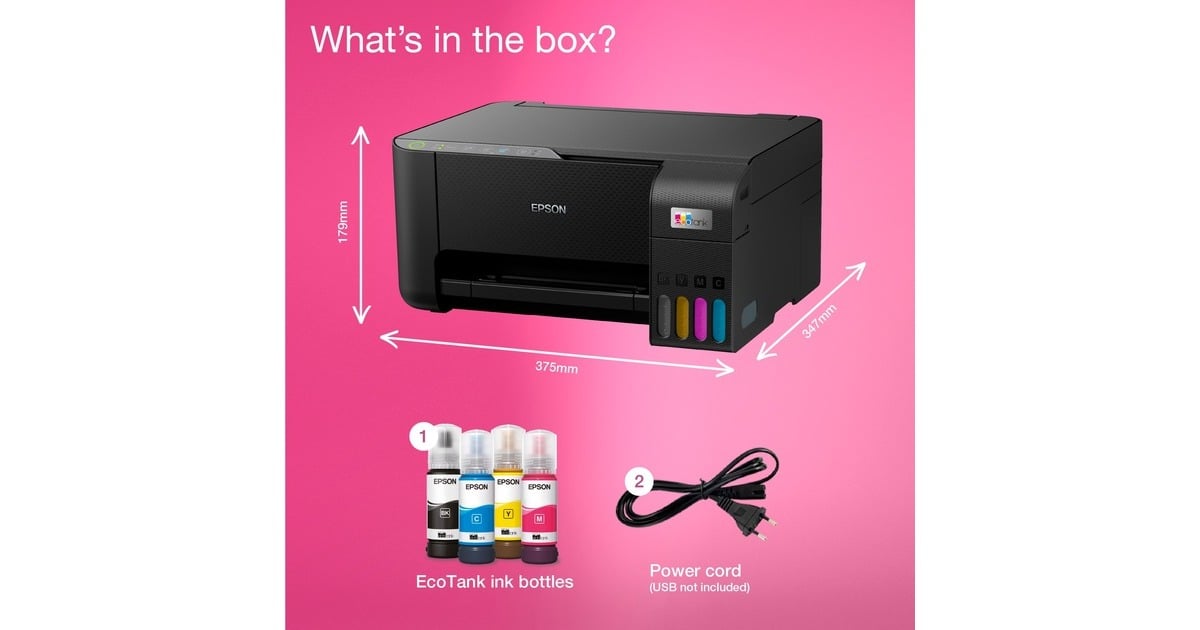 Epson EcoTank ET-2860 A4 multifunctionele Wi-Fi-printer met inkttank ...