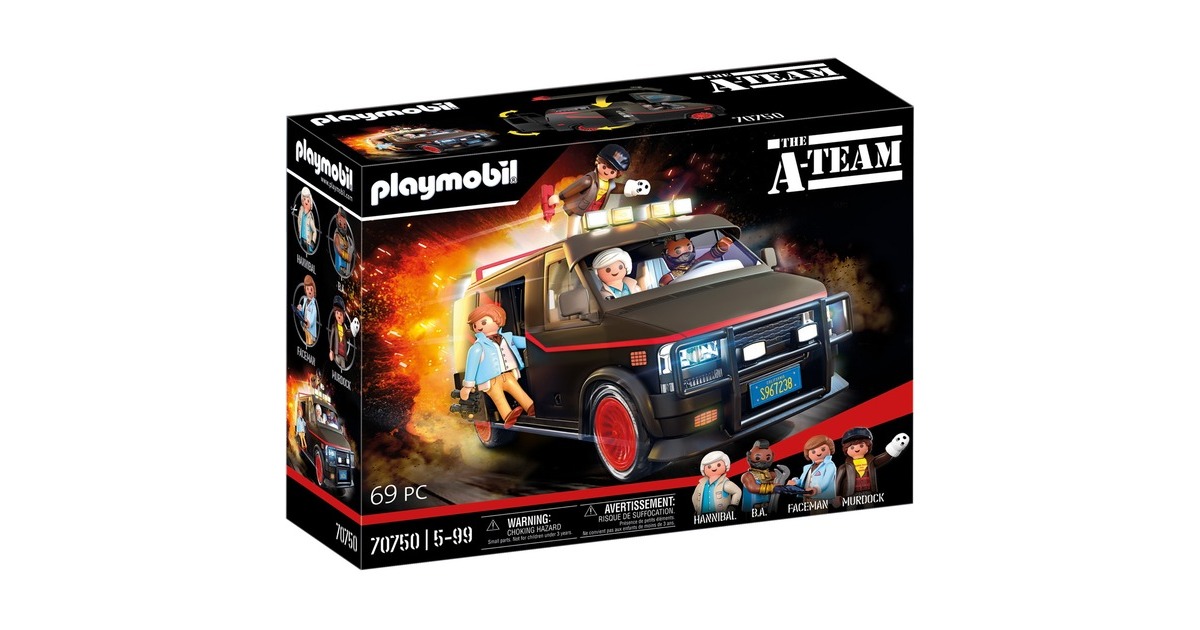 PLAYMOBIL Famous cars - The A-Team Bus Constructiespeelgoed 70750