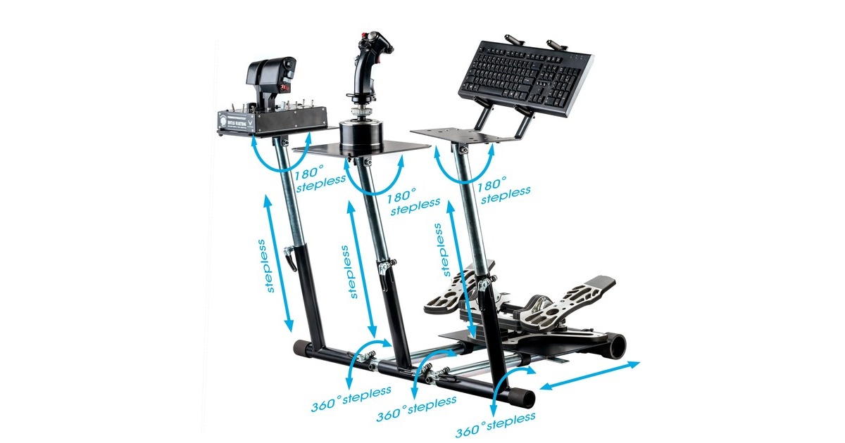 Wheel Stand Pro Deluxe V2 Super Warthog houder Zwart, voor Thrustmaster ...