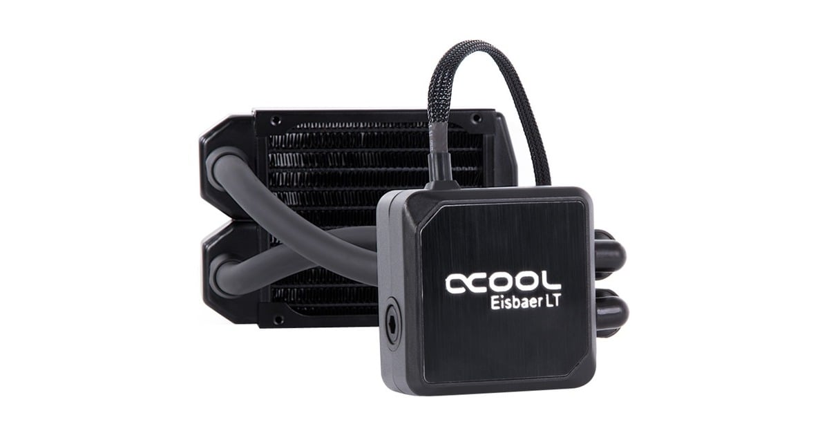 Alphacool Eisbaer LT92 CPU - Black waterkoeling Zwart, Geen fan