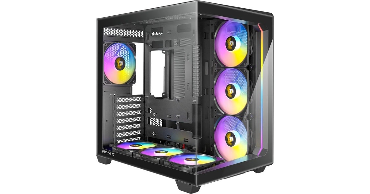 Antec C5 ARGB midi tower behuizing Zwart | 2x USB-A | 1x USB-C ...