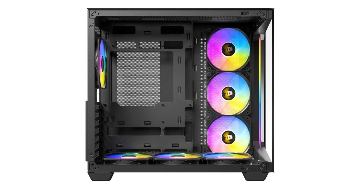 Antec C5 ARGB midi tower behuizing Zwart | 2x USB-A | 1x USB-C ...